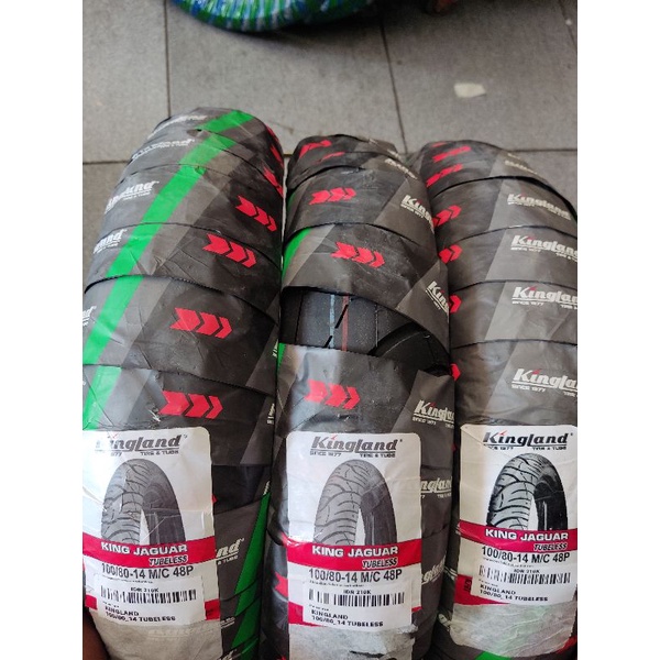 Jual Ban Luar motor 100/80_14 matic tubeless Kingland sni original ...