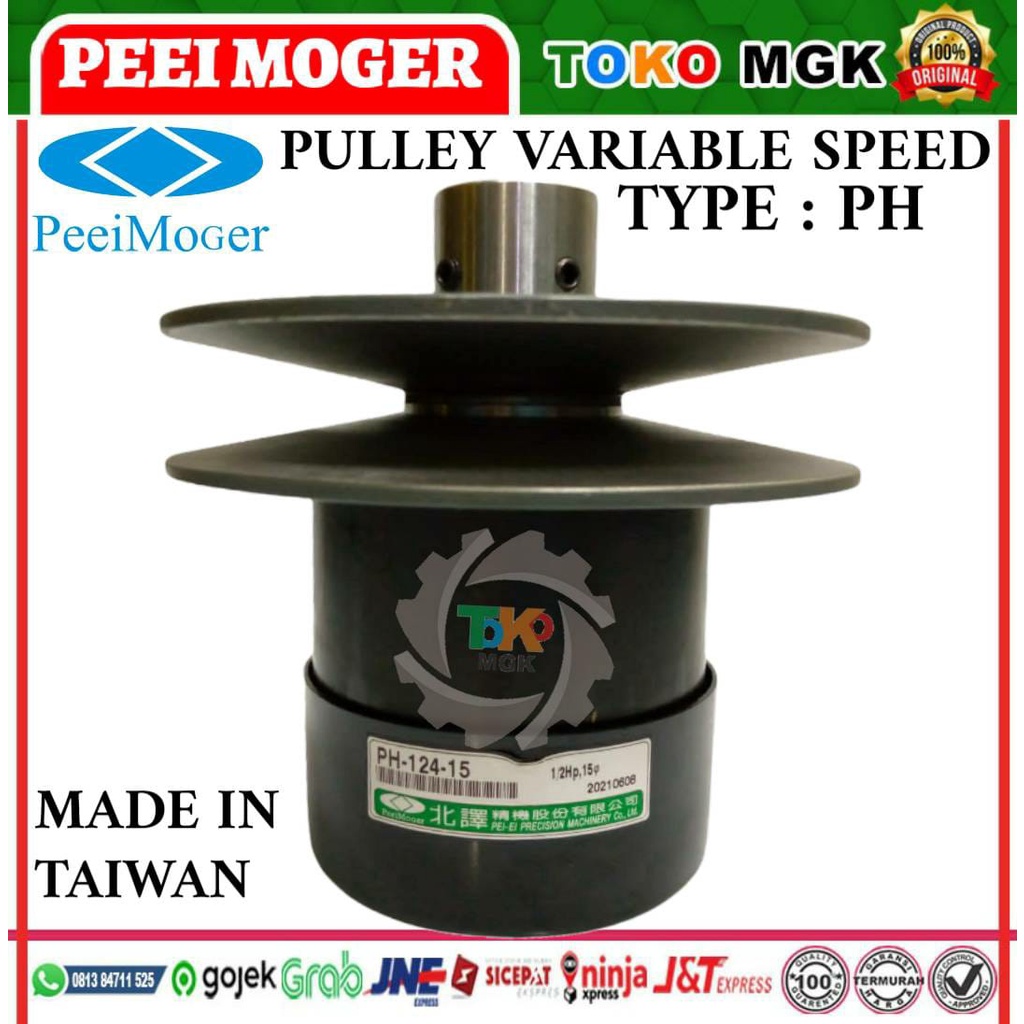 Jual PH 155-18 PULLEY VARIABLE SPEED PEEI MOGER - MADE IN TAIWAN ...