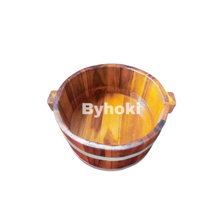 Jual baskom kayu T12xD30, baskom serbaguna,wadah kayu jati,baskom kayu ...