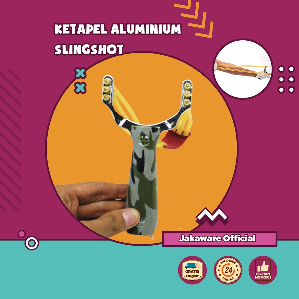 Jual KETAPEL ALUMINIUM OUTDOOR SLINGSHOT IKAN BURUNG KARET ALAT ...