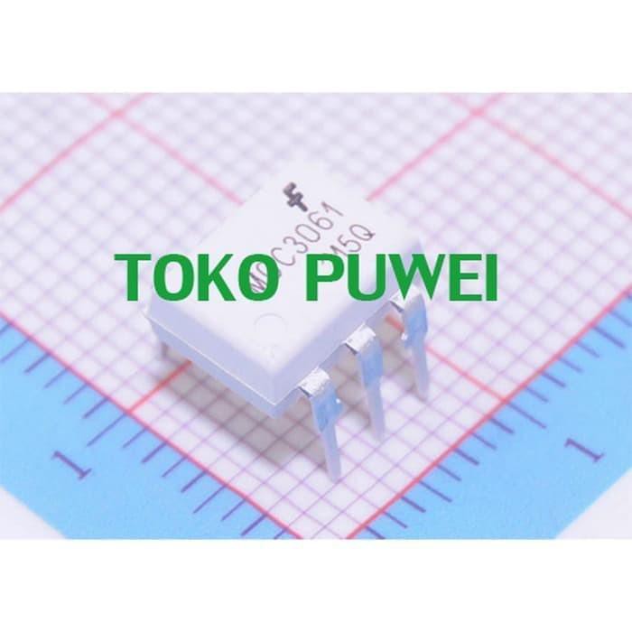 Jual MOC3061 SINGLE CHANNEL 5300 VRMS ZERO CROSSING TRIAC OPTOCOUPLER ...