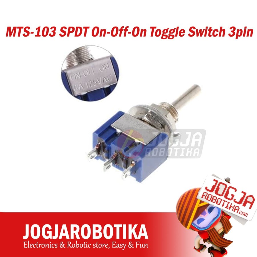 Jual MTS-103 SPDT On-Off-On Toggle Switch 3pin | Shopee Indonesia