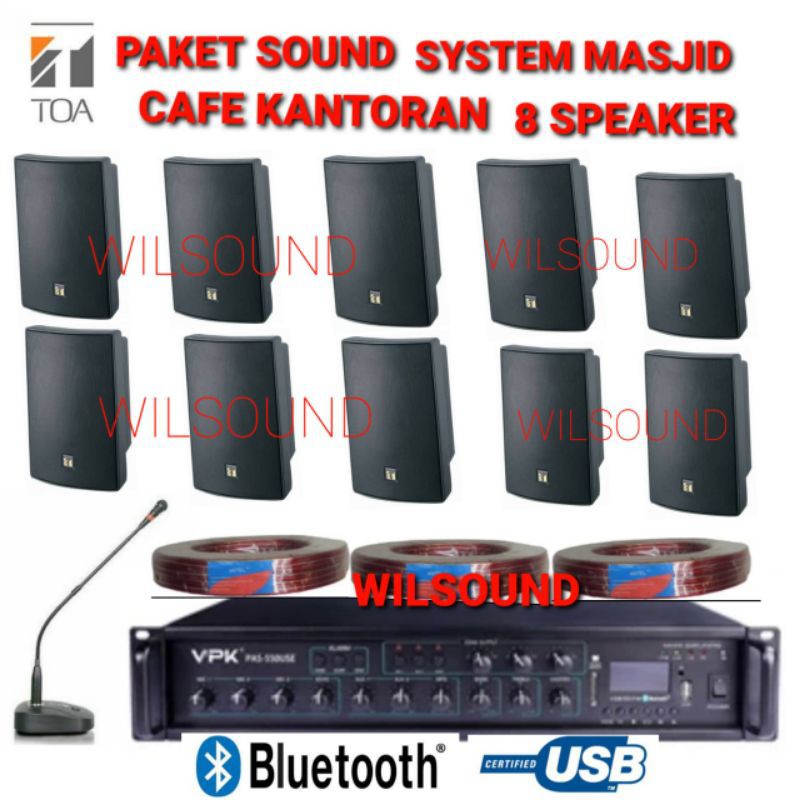 Jual PAKET SOUND SYSTEM TOA ZS 1030 INDOOR 8 SPEAKER 6 ZONES | Shopee Indonesia