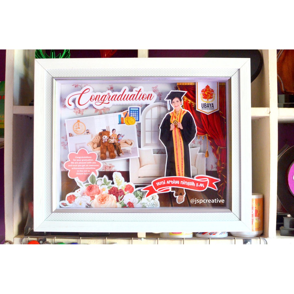 Jual SCRAPFRAME WISUDA 3D / SOUVENIR WISUDA / MAHAR | Shopee Indonesia