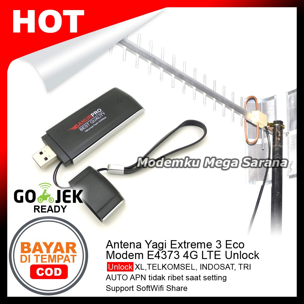 Jual Duet Maut - Modem E4373 4G LTE Unlock + Antena Yagi Extreme 3 Eco ... Jual Duet Maut - Modem E4373 4G LTE Unlock + Antena Yagi Extreme 3 Eco ...