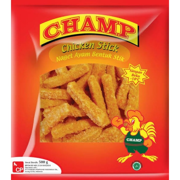 Jual Nugget ayam Champ stick 500gr chicken | Shopee Indonesia