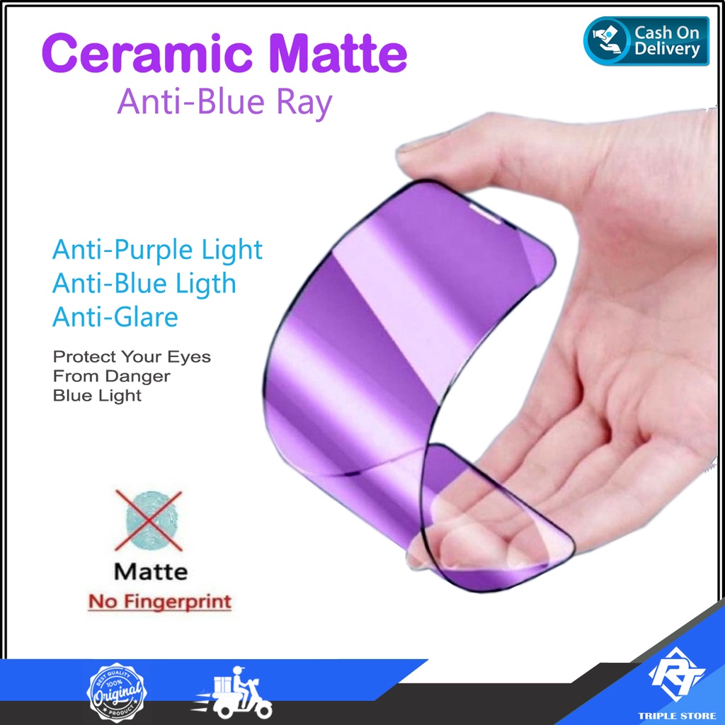 Jual Anti Gores Ceramic Matte Anti Blue Light Anti Glare Anti Minyak Vivo iQOO Z9 Z9x iQOO Z7 ...