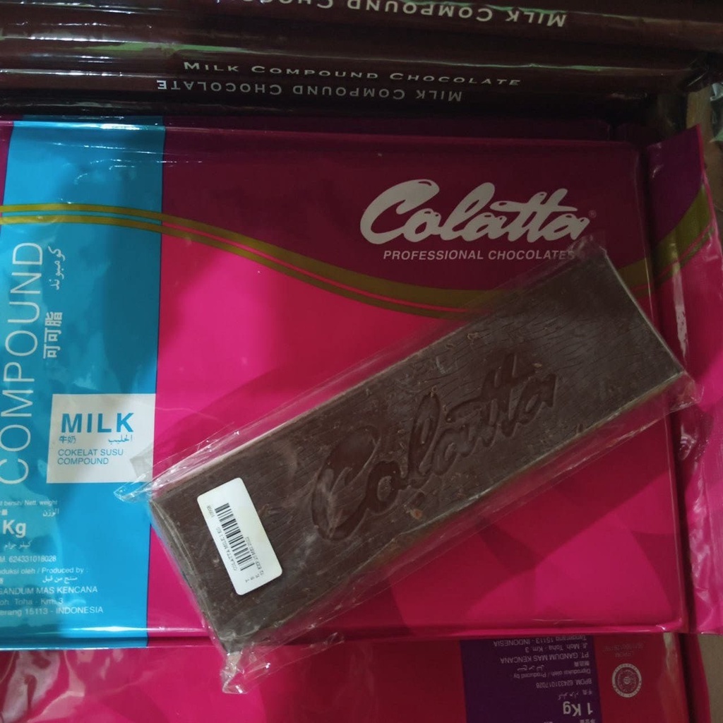 Jual [1batang] Colatta Milk Chocolate Compound 200gr (dari kemasan 1kg ...