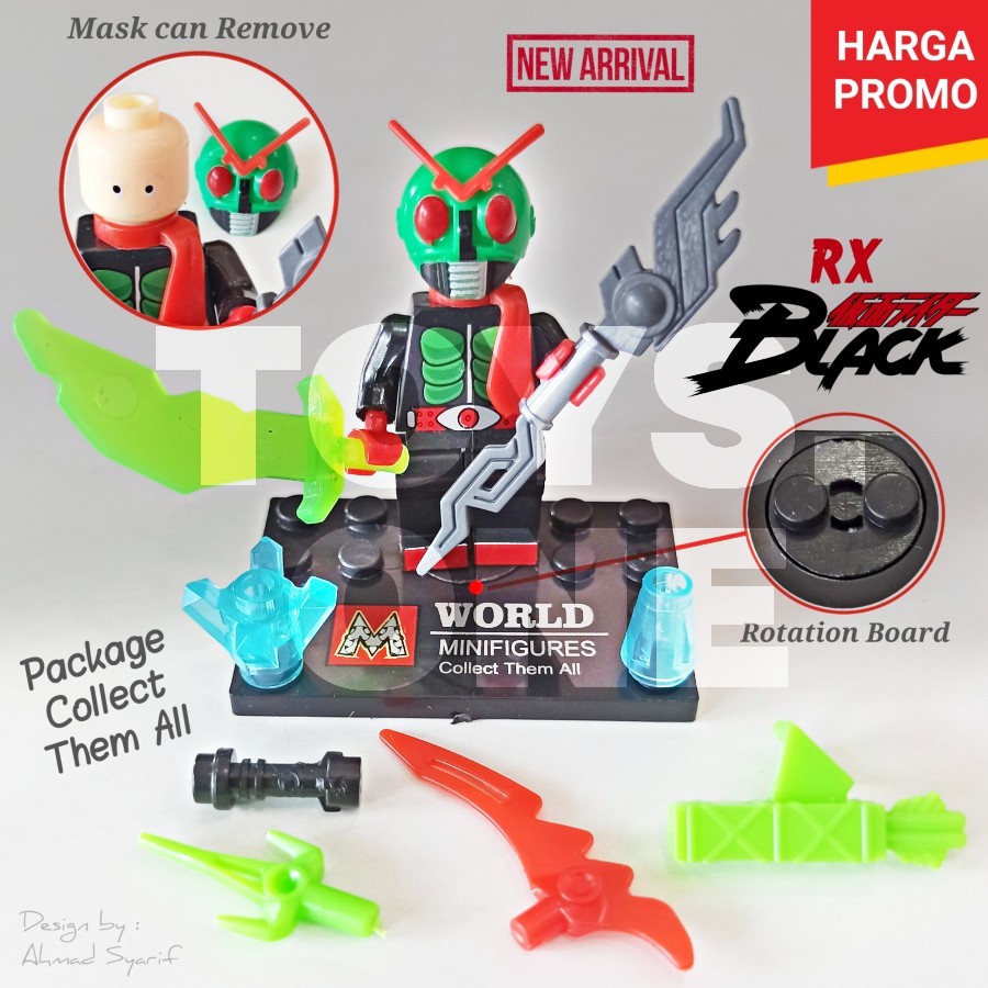 Jual MAINAN ANAK BRICKS KAMEN RIDER KSATRIA BAJA HITAM ACTION FIGURE ...