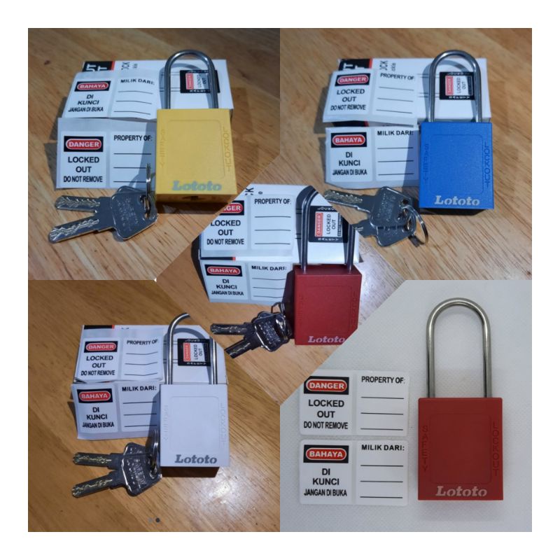 Jual Gembok padlock safety lotto | Shopee Indonesia
