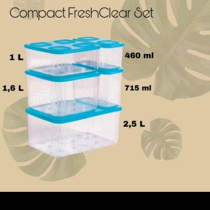 Jual BOOM SALE compact fresh clear set tupperware | Shopee Indonesia