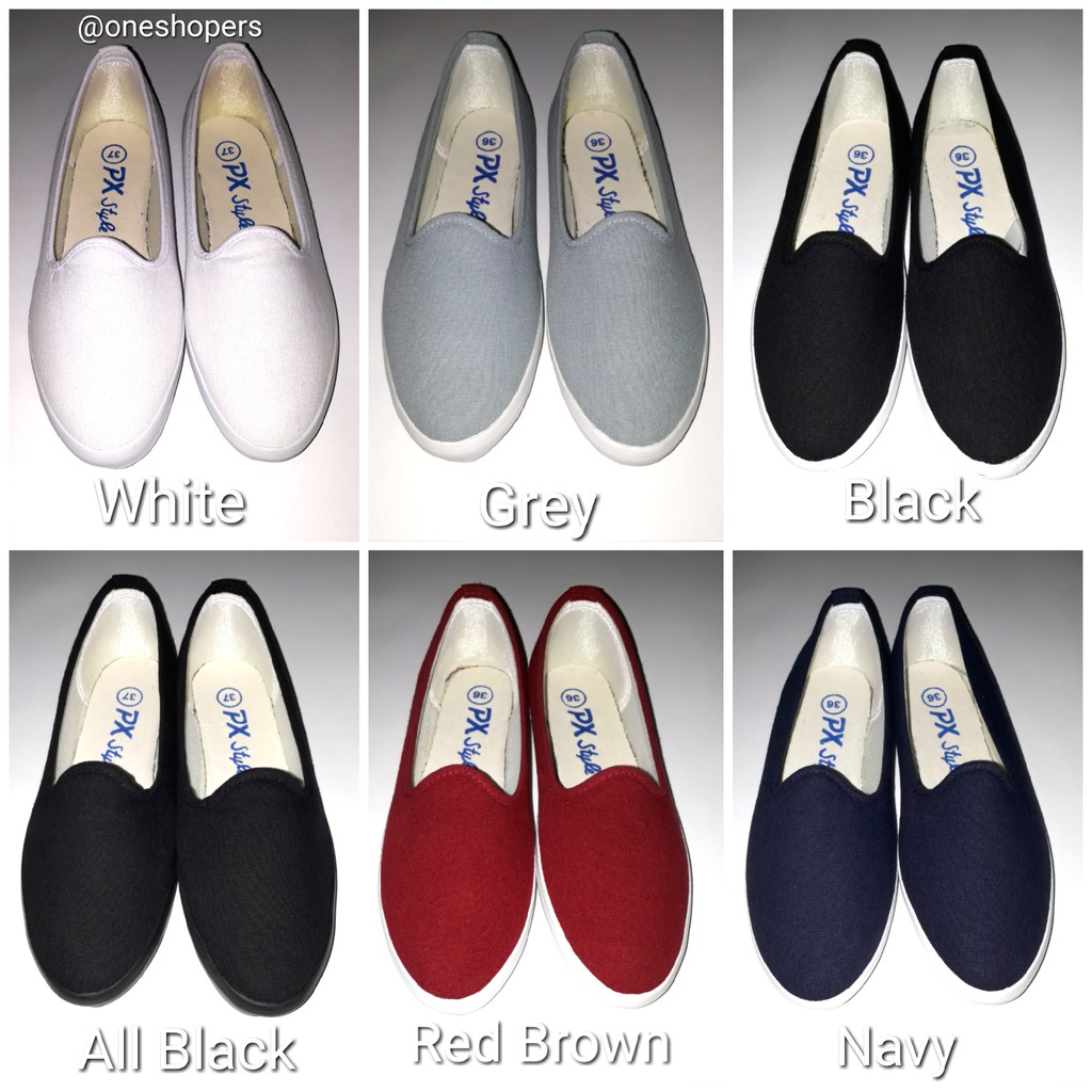 Jual Sepatu Kanvas PX Style Slip On (098) / Flat Women Shoes / Sepatu ...