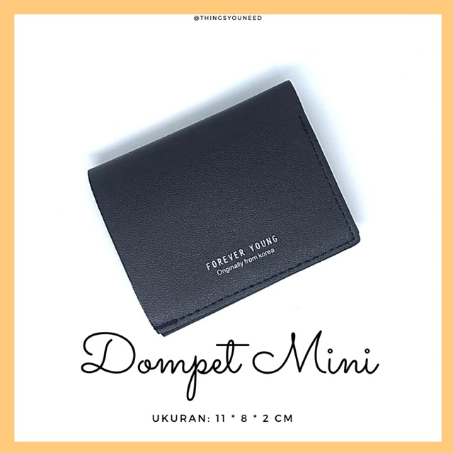 Jual DOMPET MINI LIPAT HITAM | Shopee Indonesia