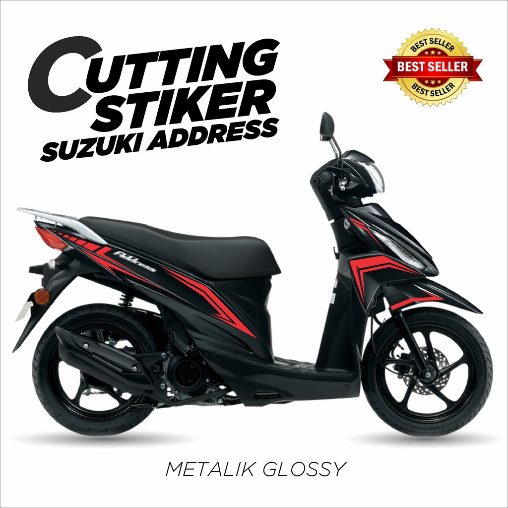 Jual Cutting Stiker Suzuki Address New 2020 Variasi AR-02 Metalik ...