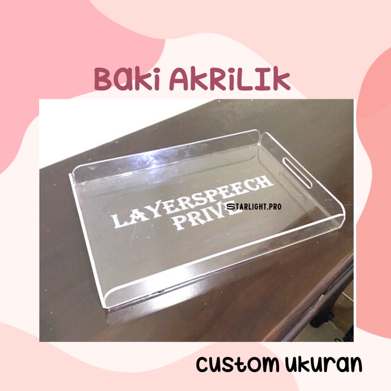 Jual Baki nampan tray akrilik acrylic homedocor dekorasi rumah ...