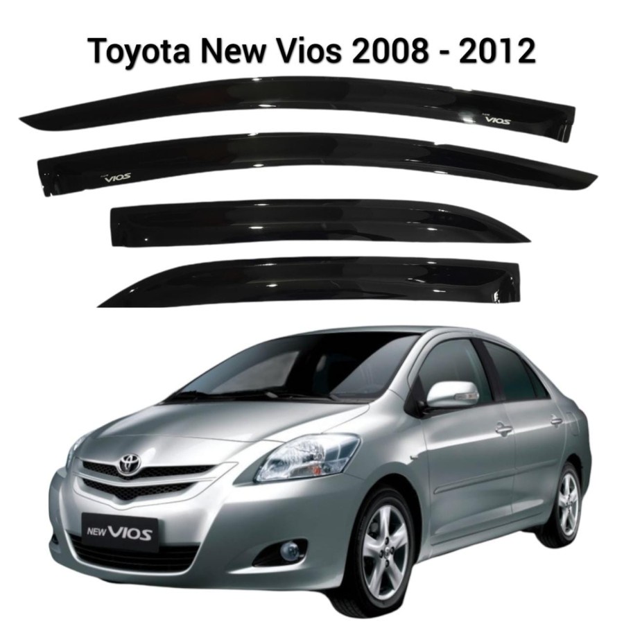 Jual Talang Air Pintu Toyota New Vios Model 2007-2012 Slim Side Visor ...