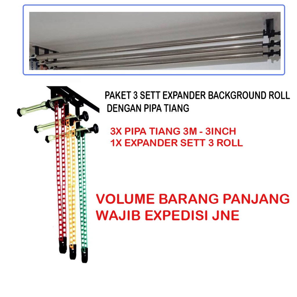 Jual PAKET Expander Background 3 Set Komplit Dengan Bar Pipa Set ...