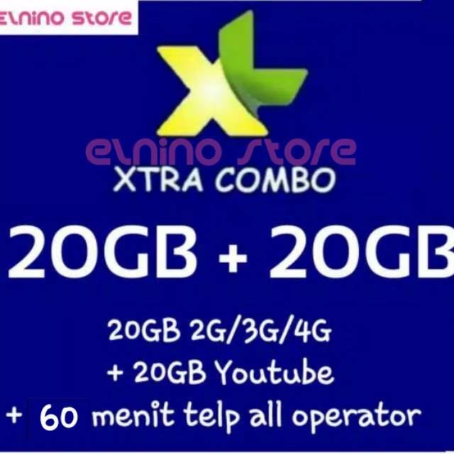 Jual Paket Data XL Xtra Combo / Combo Xtra 20GB / 40GB Kuota Internet ...