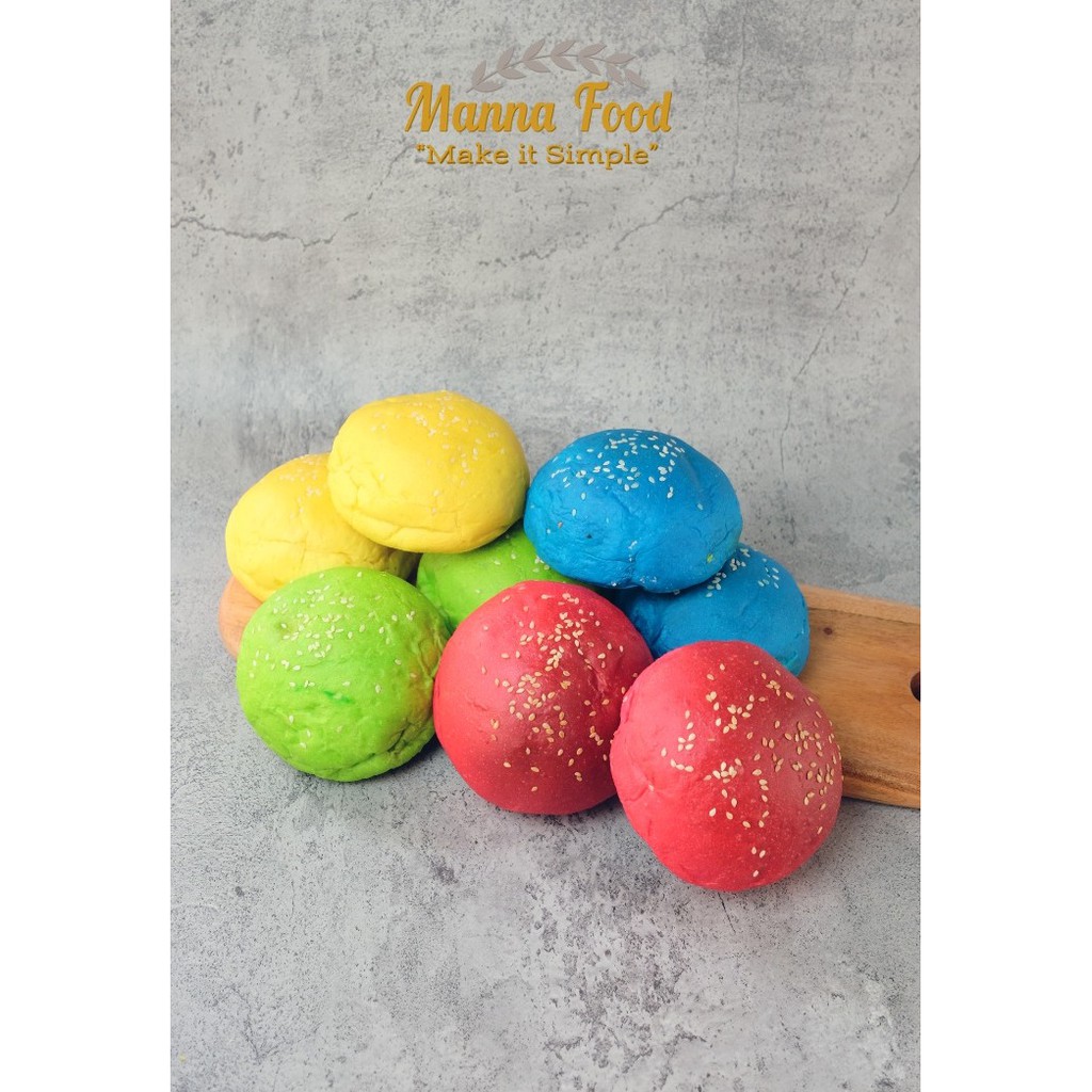 Jual Hamburger Warna / Roti Burger Warna / Roti Burger Bun bandung per ...