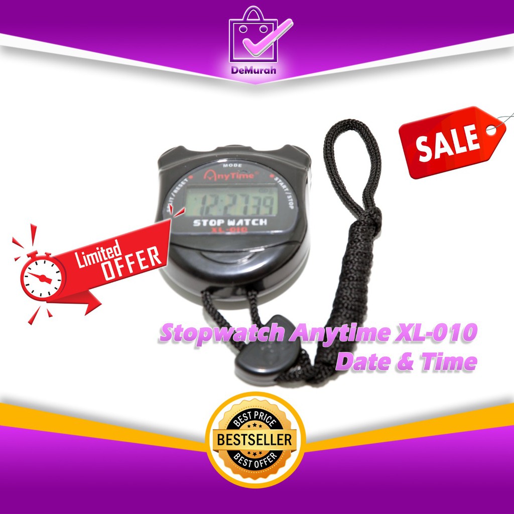 Jual Stopwatch Anytime XL-010 Date & Time | Shopee Indonesia