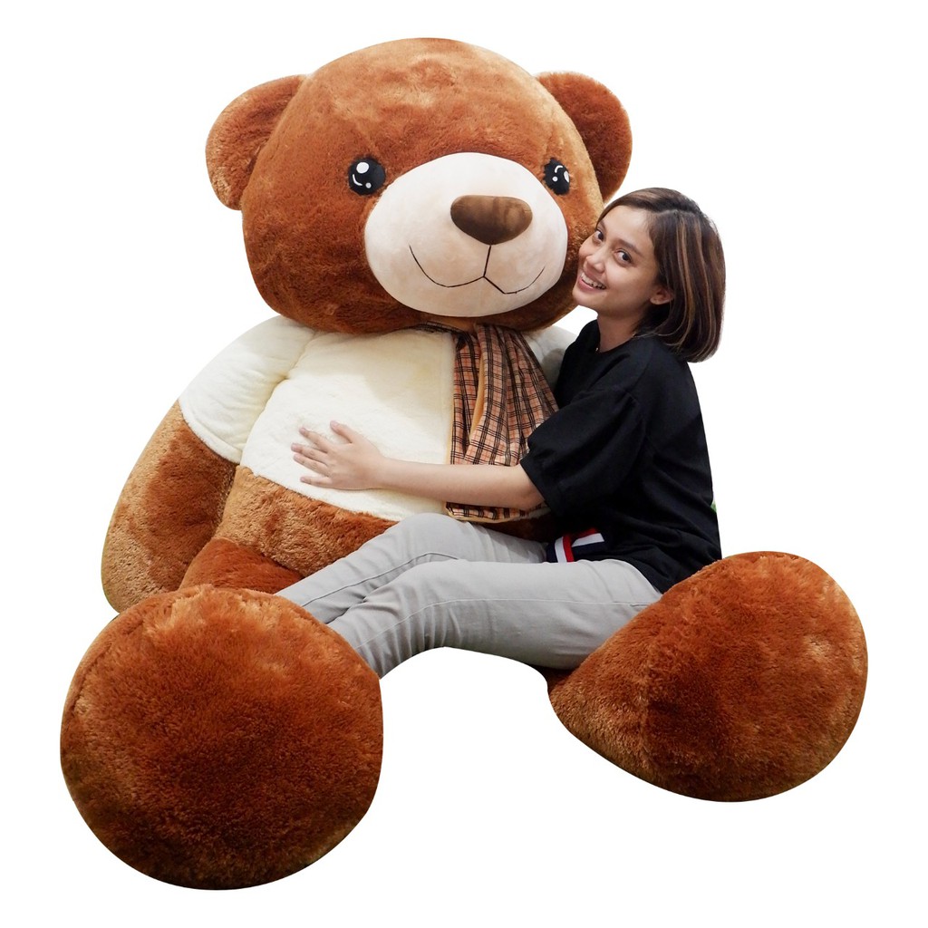 Jual Boneka jumbo teddy bear istana boneka ukuran 2 meter 2m manusia ...