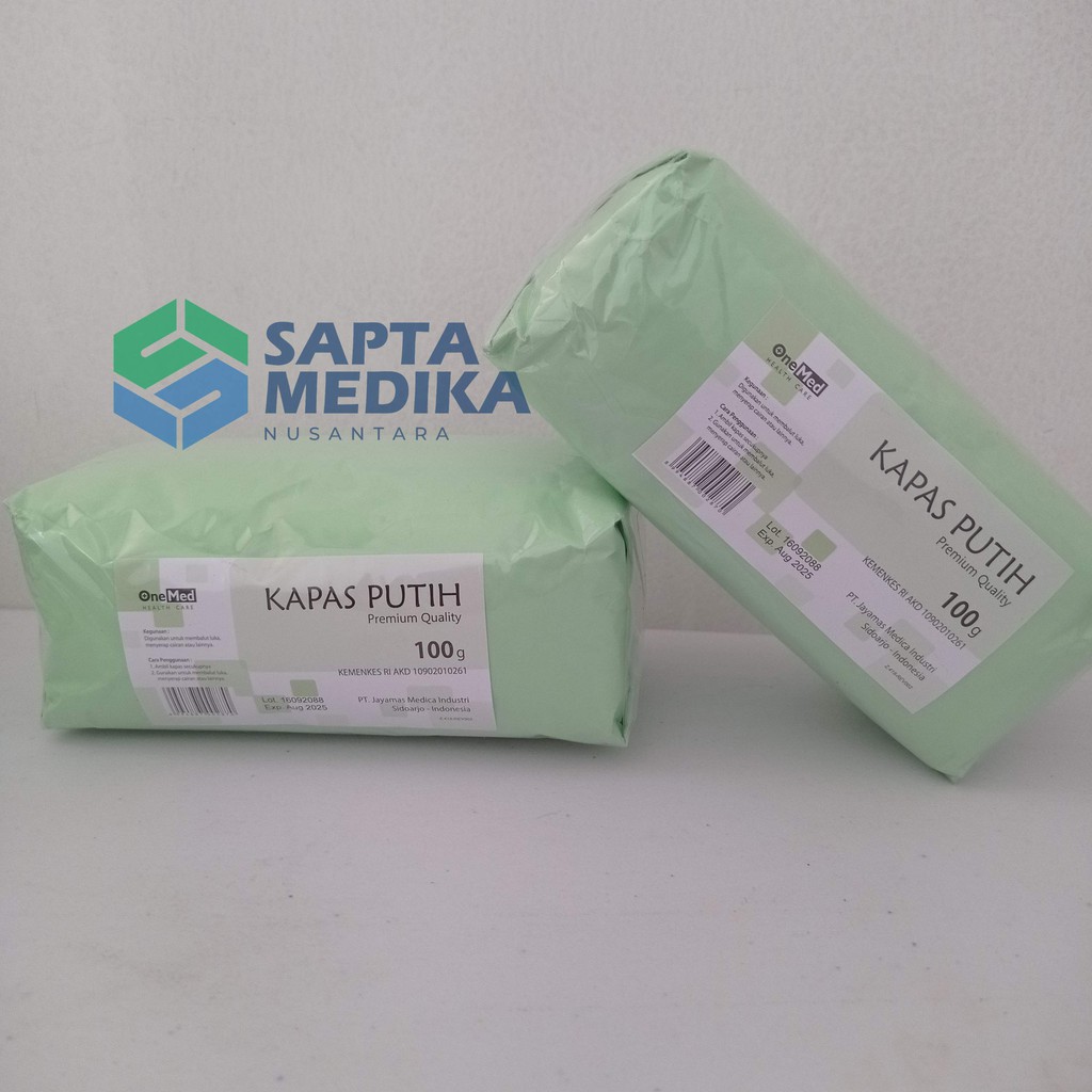 Jual Kapas Putih Pembalut 100gr Onemed | Shopee Indonesia