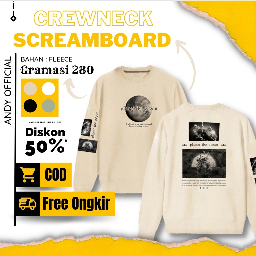 Jual Sweatshirt Sweater Sweter Sweeter Switer Crewneck Screamboard ...