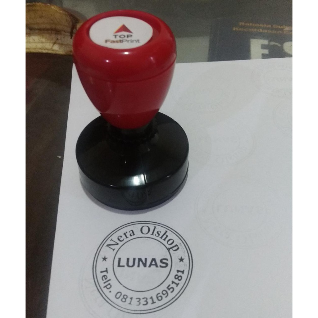 Jual Cetak Stempel BULAT, logo, Perusahaan, lunas stample flash stemple ...