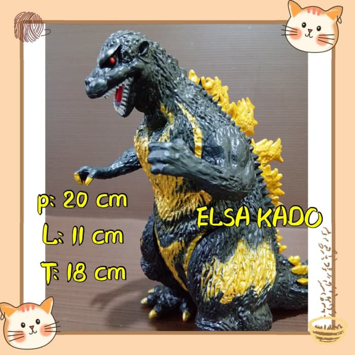 Jual Burning Godzilla Gold Monster Series Action Figure Kaiju | Shopee ...