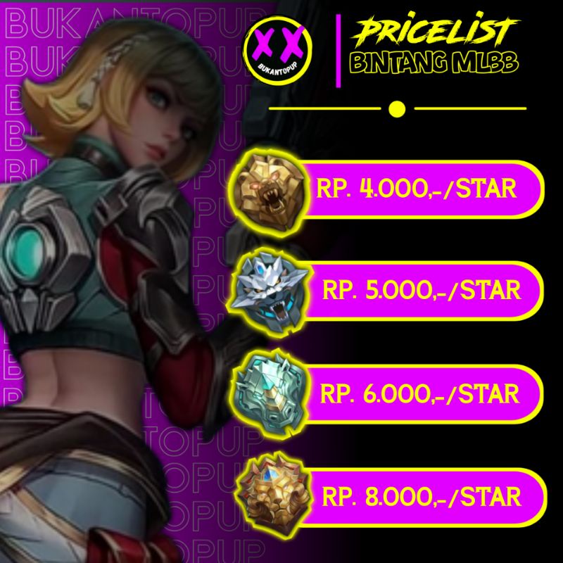 Jual BINTANG MLBB | Shopee Indonesia