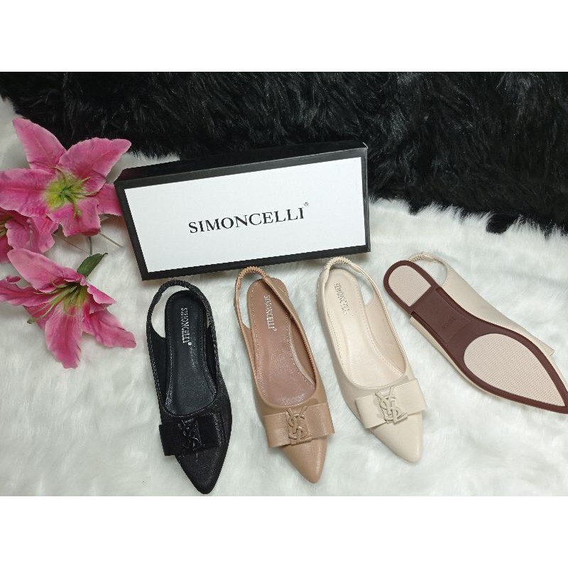 Jual sepatu simoncelli flatshoes cewek (nyaman, cantik, berkualitas dan ...