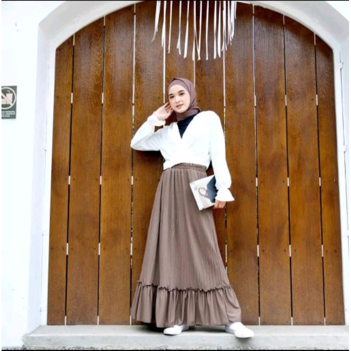 Jual GS-ROK PLISKET TUTU/ROK 2 TINGKAT/ROK PLISKET PANJANG MUSLIM/MAXY SKRIT | Shopee Indonesia