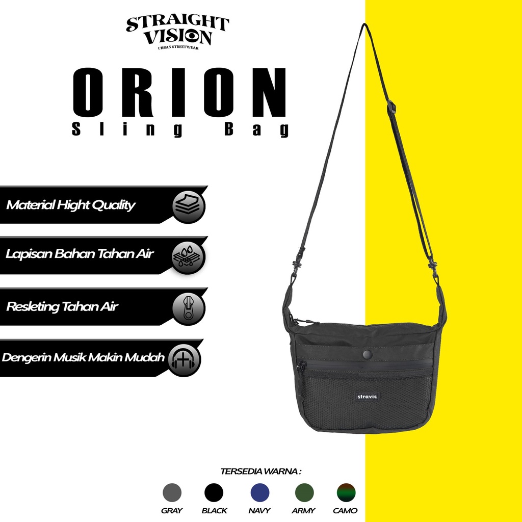 Jual Straight Vision - Orion Water Resistant Slingbag - Tas Selempang ...