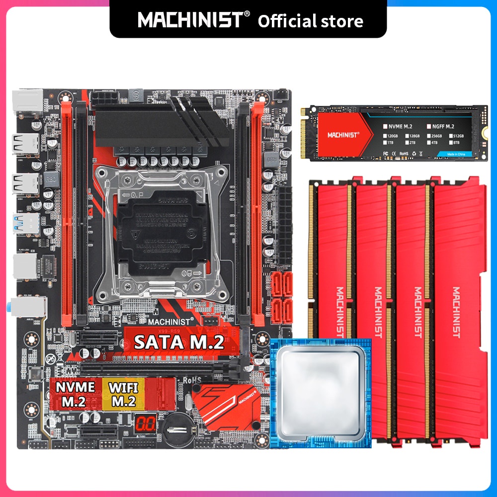 Jual Preorder Machinist X99 Desktop Motherboard Set Kit Lga 2011 3 With