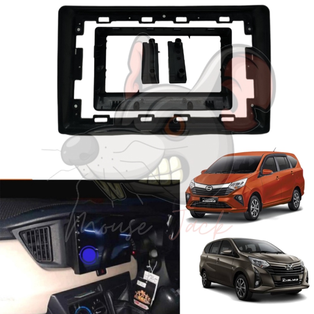 Jual Frame Head unit Android Toyota Calya - Daihatsu Sigra 9 inch ...