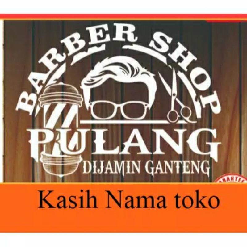 Jual stiker pangkas rambut kaca stiker pangkas rambut dinding stiker ...
