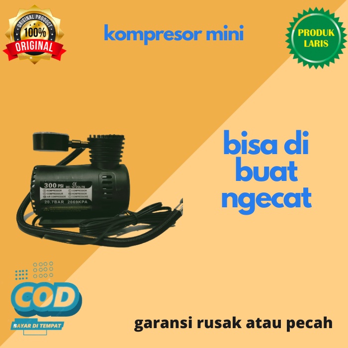 Jual kompresor listrik cat mini dan pompa ban | Shopee Indonesia