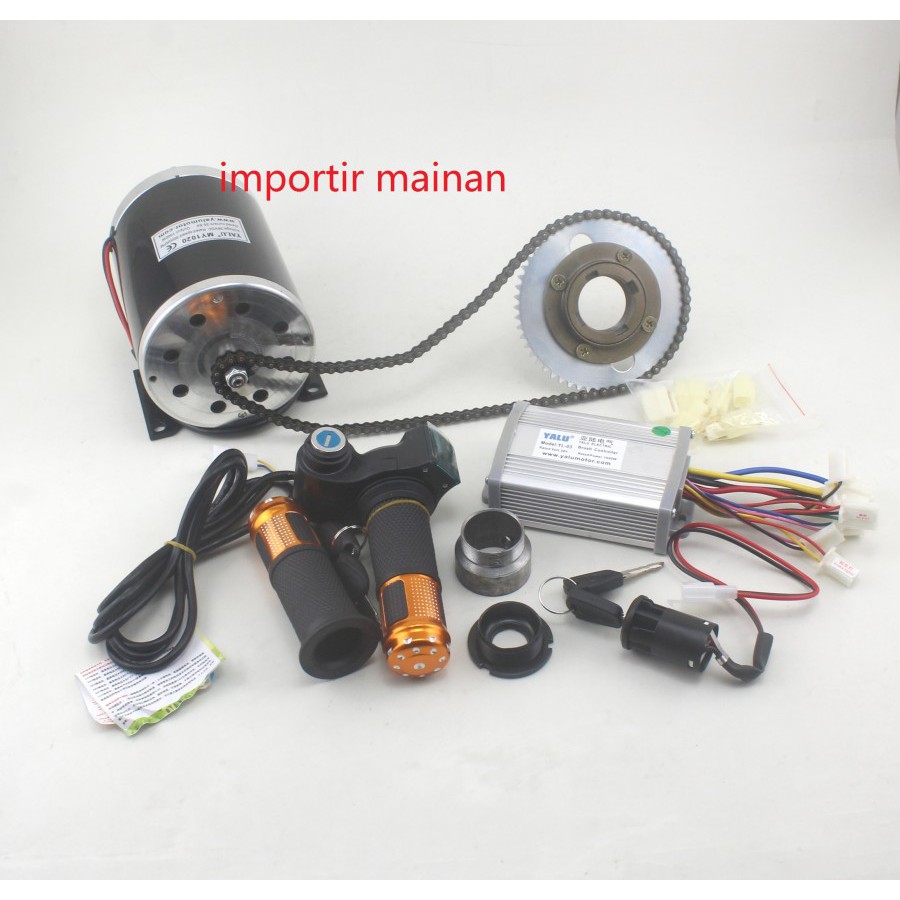 Jual KIT sepeda listrik YALU MY1020 36V 1000W brush motor DC GOKART ATV ...