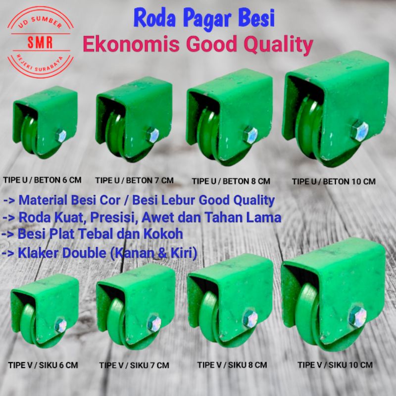 Jual Roda Pagar Besi Cor 6 7 8 cm | Shopee Indonesia
