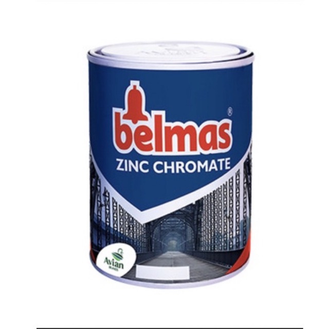 Jual Cat Meni Besi Avian Zinchromate Belmas 1kg - Green 711 Cat Dasar ...