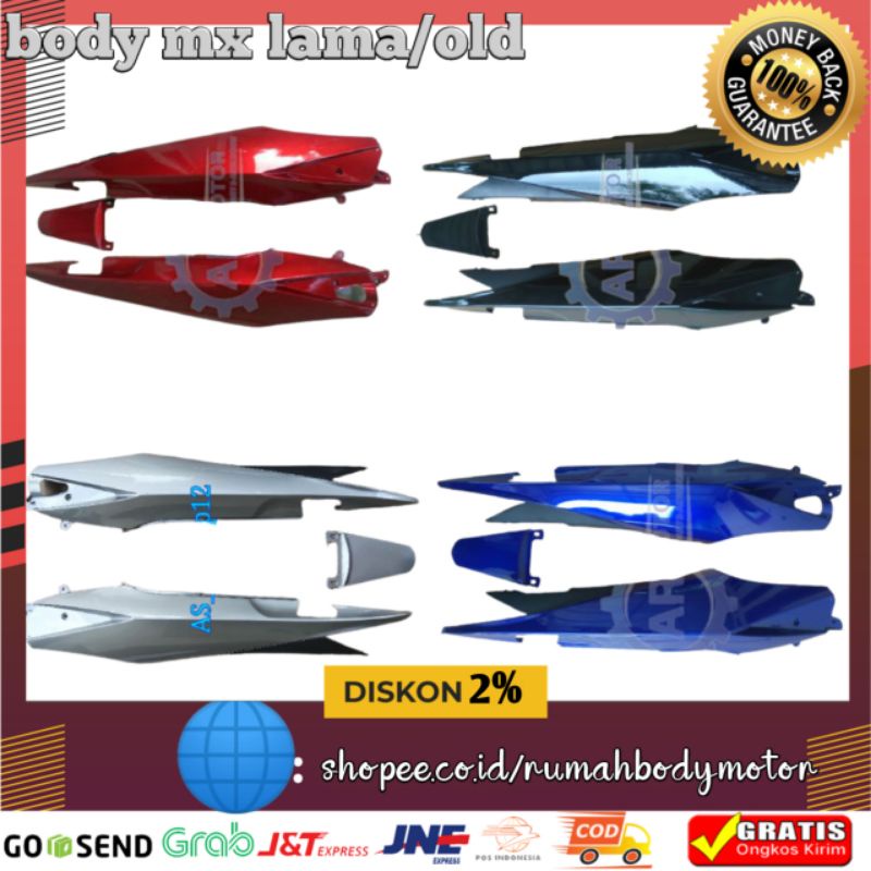Jual Cover Body YAMAHA JUPITER MX LAMA COVER BODY BELAKANG + TUTUP BODY ...