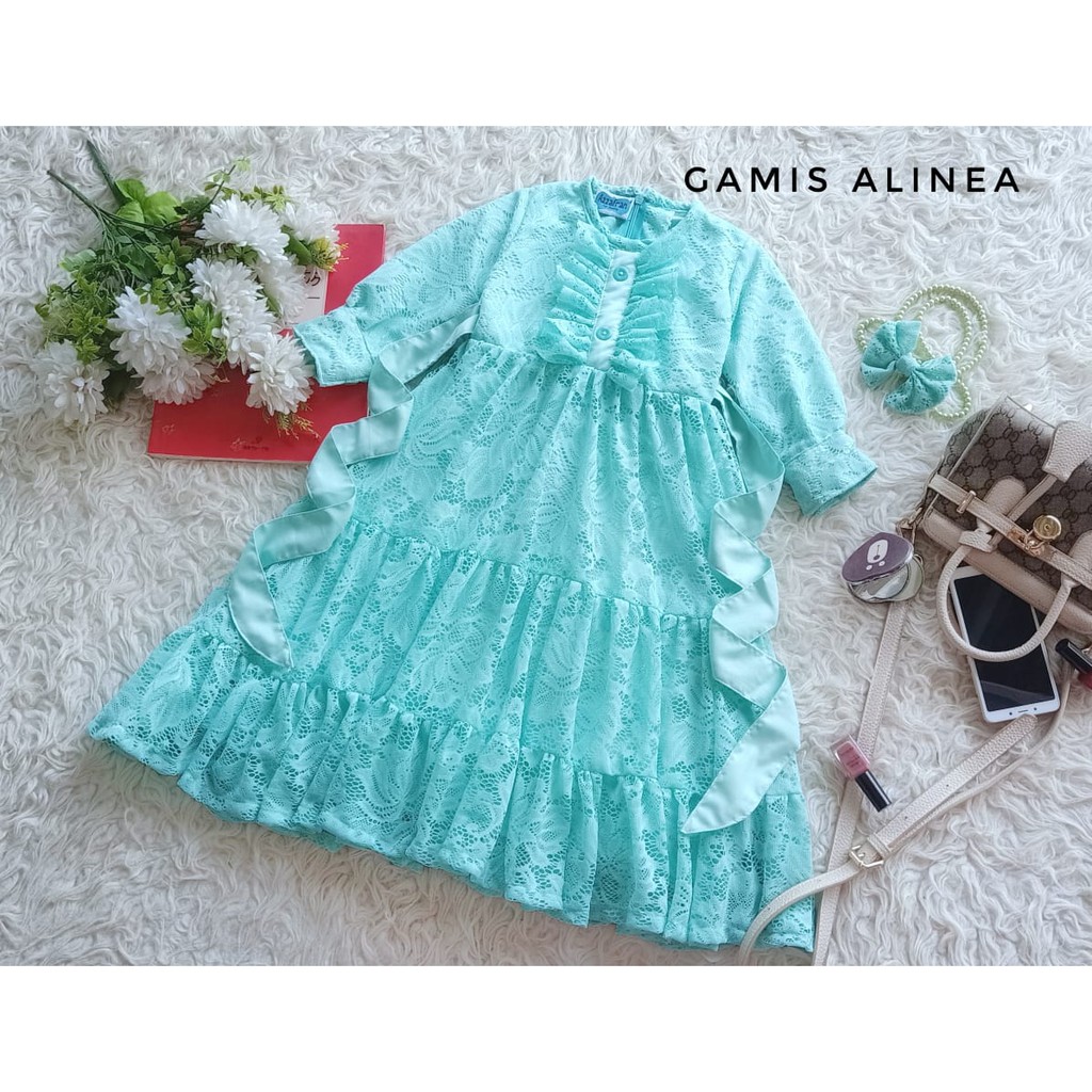 Jual GAMIS MODEL ALINEA ANAK WARNA MINT 1 TAHUN (READY STOCK) | Shopee ...
