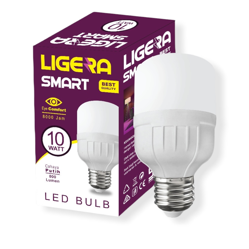 Jual LIGERA Smart Lampu LED Capsule 10 Watt - Cahaya Putih | Shopee ...