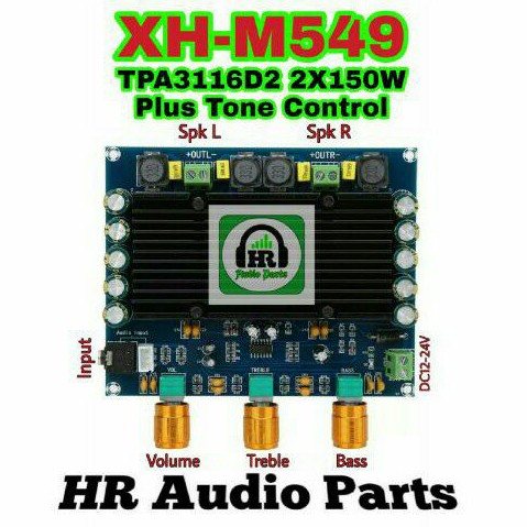 Jual XH-M549 TPA3116D2 2x150W Digital Amplifier Class D Hi-Fi Tone ...