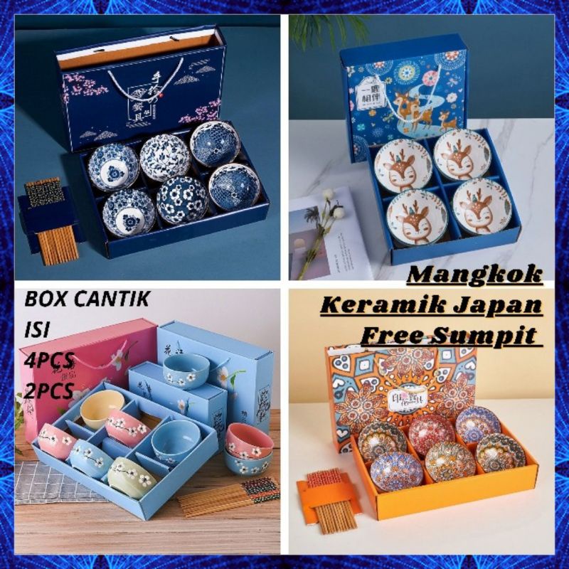 Jual Mangkuk set premium peralatan makan Mangkok set keramik Souvenir ...