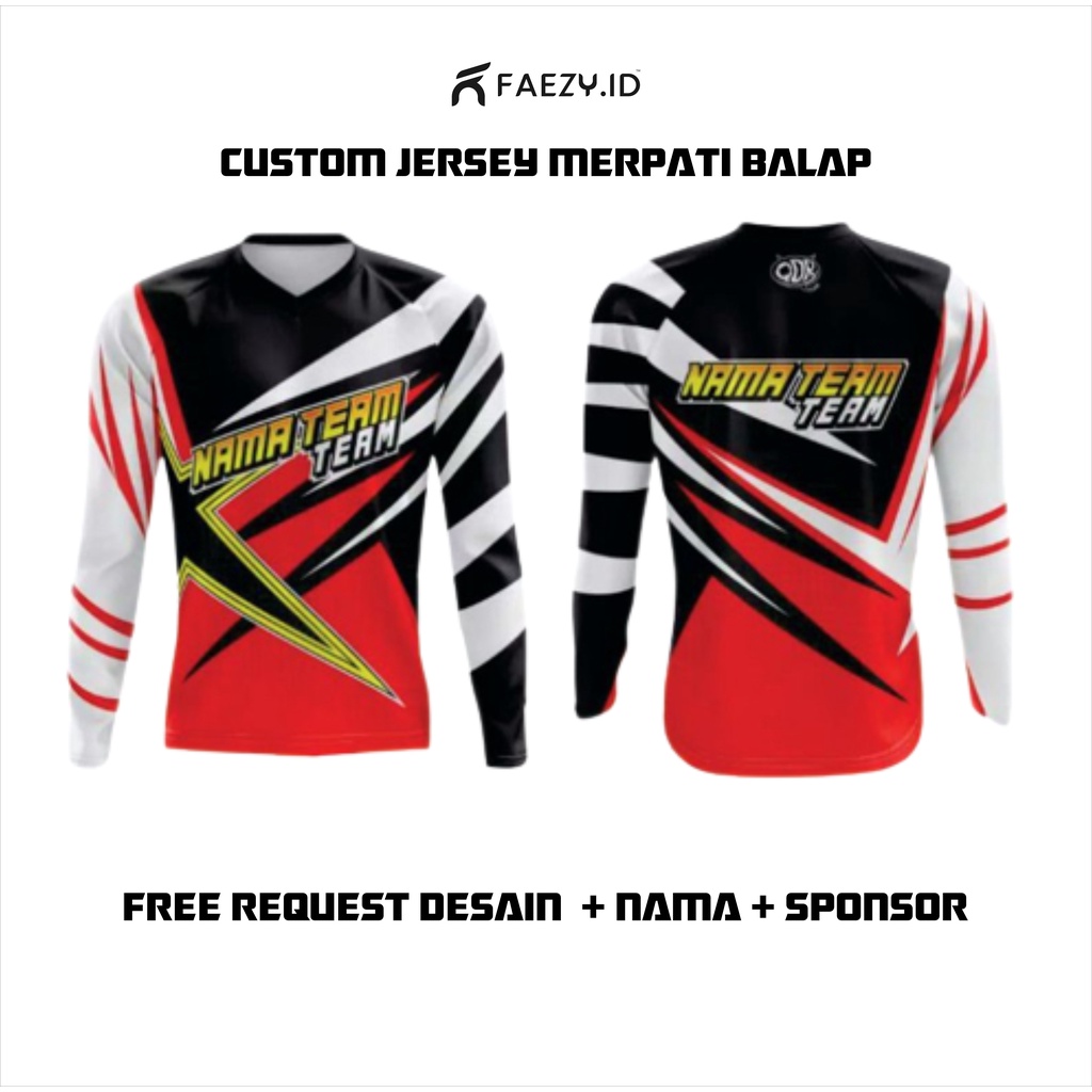 Jual JERSEY MERPATI FREE REQUEST DESIGN FULL PRINTING ( BISA SATUAN ...