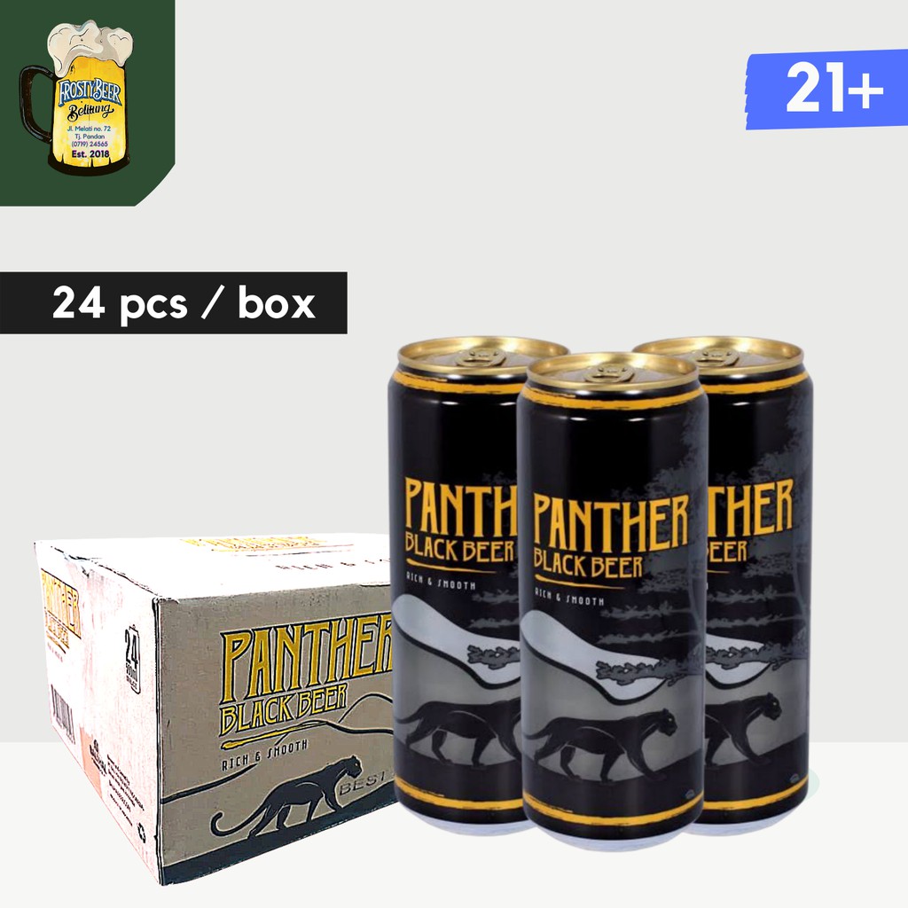 Jual Panther Black Beer 500 ml Can - Bir Hitam Panther isi 24 per box ...
