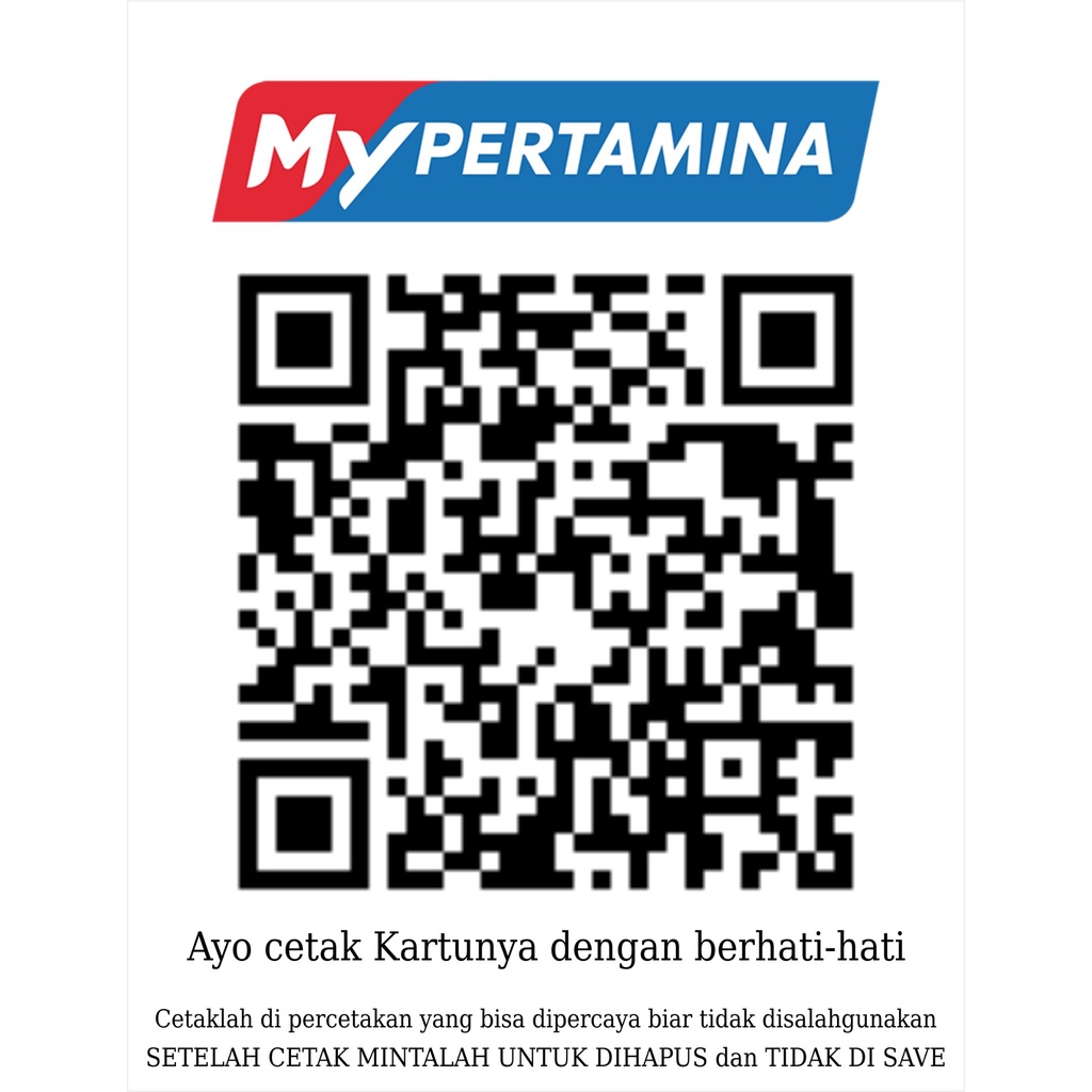 Jual Cetak kartu qr code pertamina bahan pvc tebal premium | Shopee Indonesia