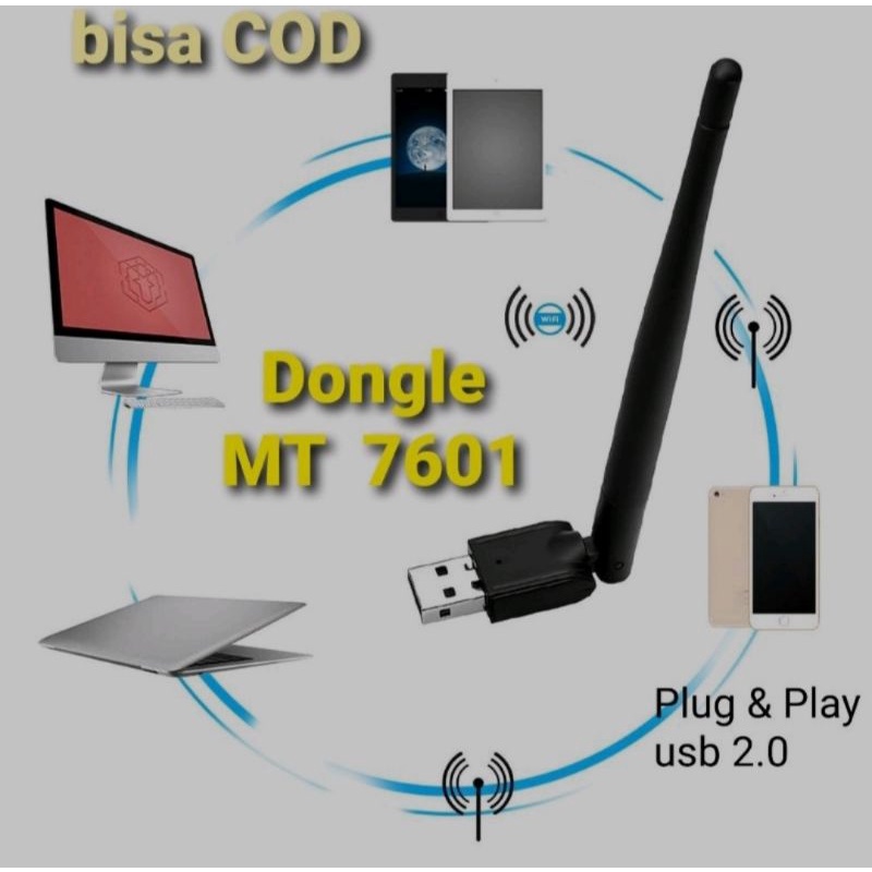 Jual USB DONGLE WIFI MT7601 UNTUK SET TOP BOX DVBT2 MURAH | Shopee Indonesia