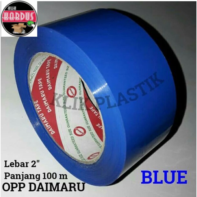 Jual ISOLASI BIRU 100M/SELOTIP/LAKBAN DAIMARU/OPP/TAPE/LAKBAN POLOS ...